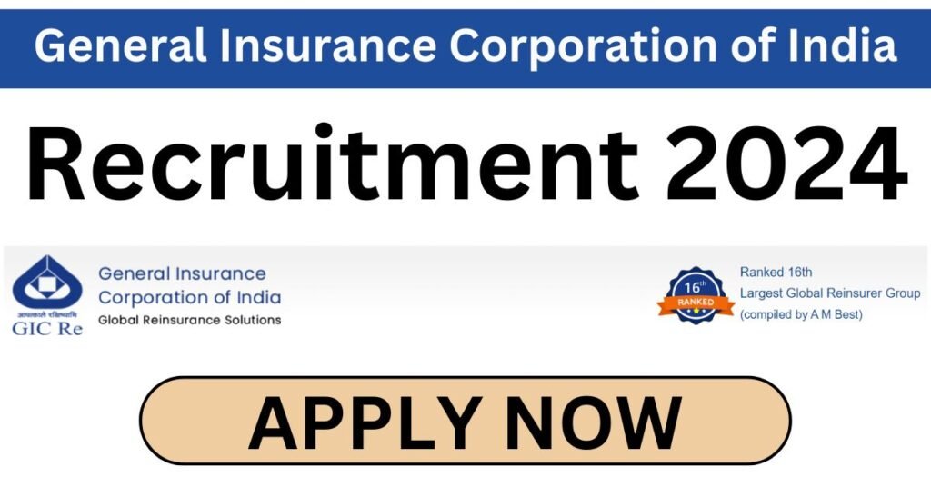 General Insurance Corporation of India Recruitment 2024 For Actuarial ...