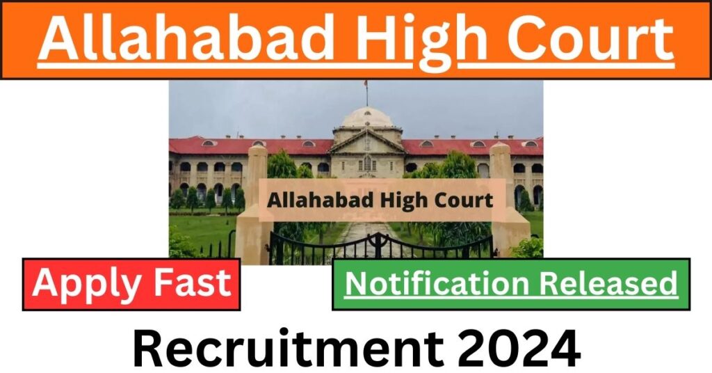 Allahabad High Court Recruitment 2024 for Research Associate Posts