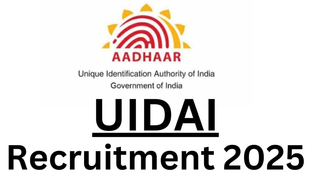 UIDAI Recruitment 2025 Apply For Director Posts