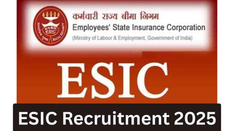 ESIC Recruitment 2025 Notification Out - Apply for Assistant Professors ...