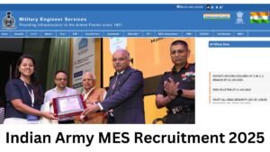 Indian Army MES Recruitment 2025 For 41822 MTS Supervisor Other Posts