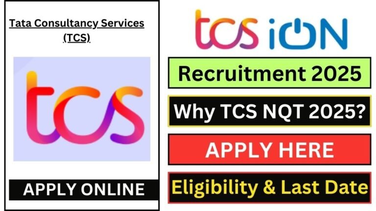 TCS NQT Recruitment 2025 For Freshers - TCS NQT Exam Date 2025