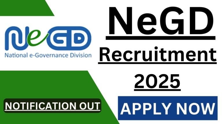 NeGD Recruitment 2025 for 33 Vacancys Apply Online