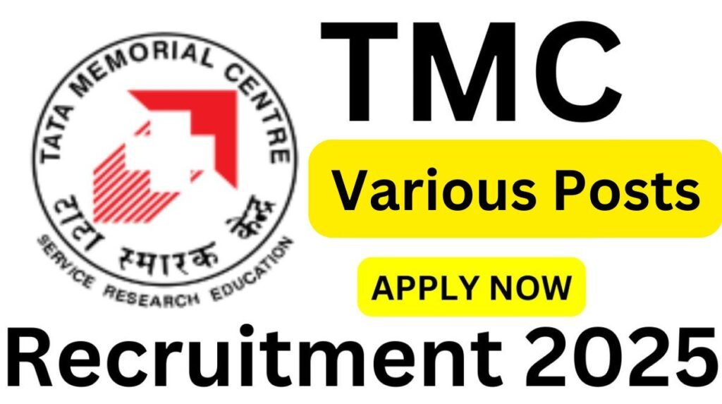 TMC Recruitment 2025 Notification for Various Posts Apply Here